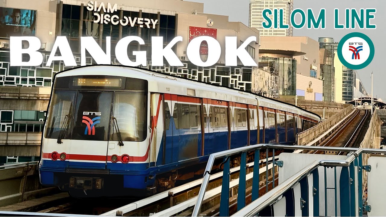 🇹🇭【CAB RIDE】Bangkok BTS Skytrain Silom Line・National Stadium→Bang Wa ...