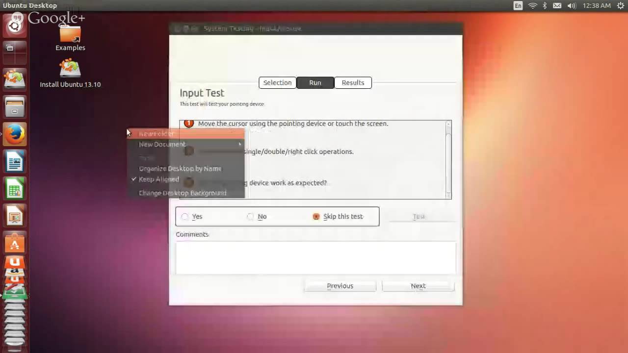 Ubuntu System Testing 13.09 - YouTube