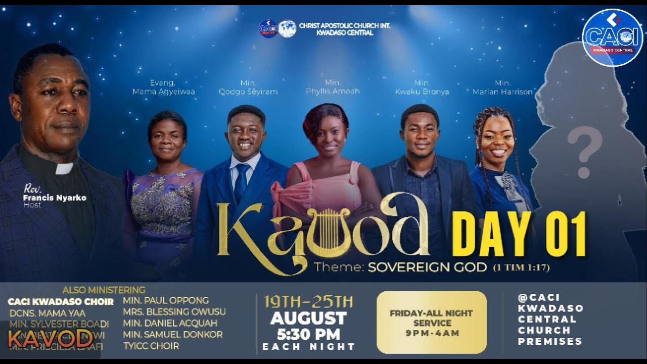 02. KAVOD Day 1 Ministration - Daniel Acquah - YouTube