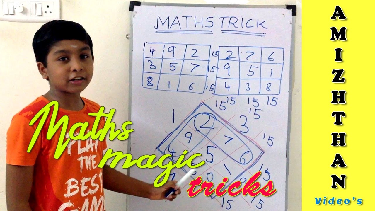 Maths Magic Tricks | Magic Tricks | 3 x 3 Matrix | Puzzle | Learn with ...