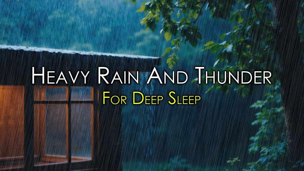 Rain Sounds On Roof For Sleeping ⛈ Gentle Rain Sounds For Sleeping 10 Hours - YouTube