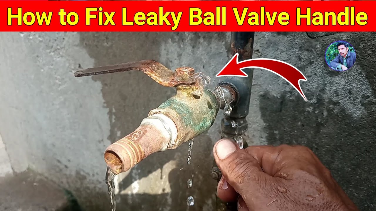 How to fix water valve leaking - YouTube