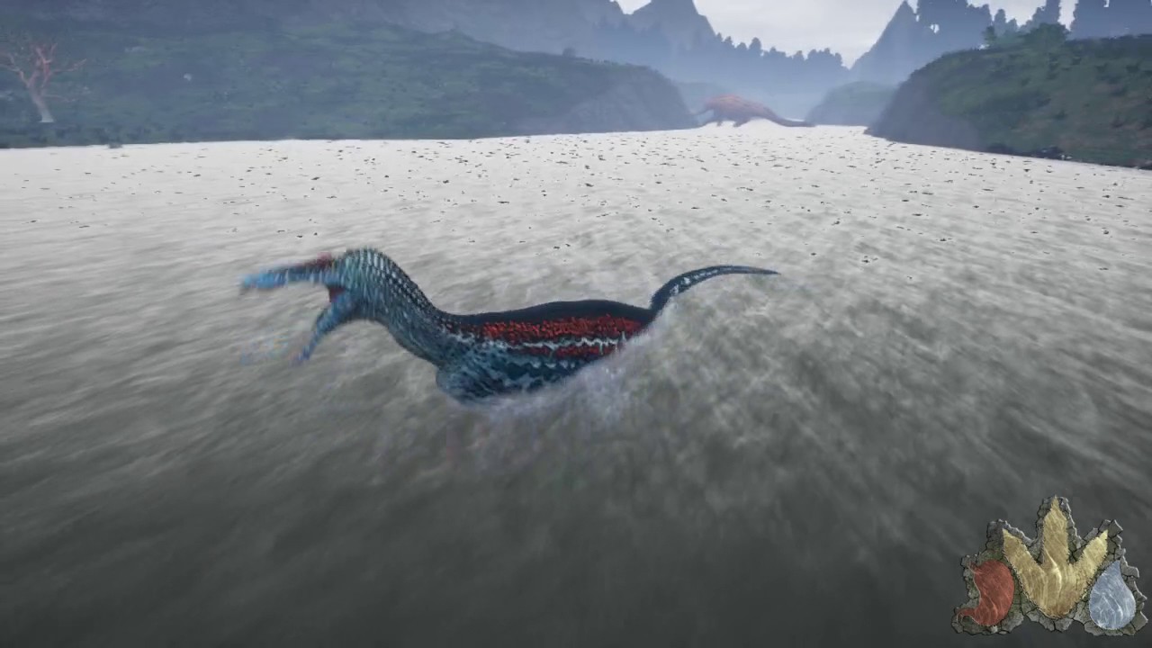 The Isle Suchomimus swimming - YouTube