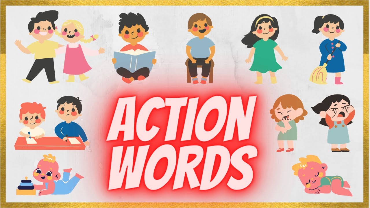 Action Words | Learn Action Verb for Kids | Kids Vocabulary | Preschool ...