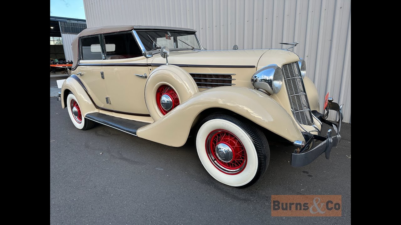 Auburn 1935 653 Phaeton Convertible - YouTube