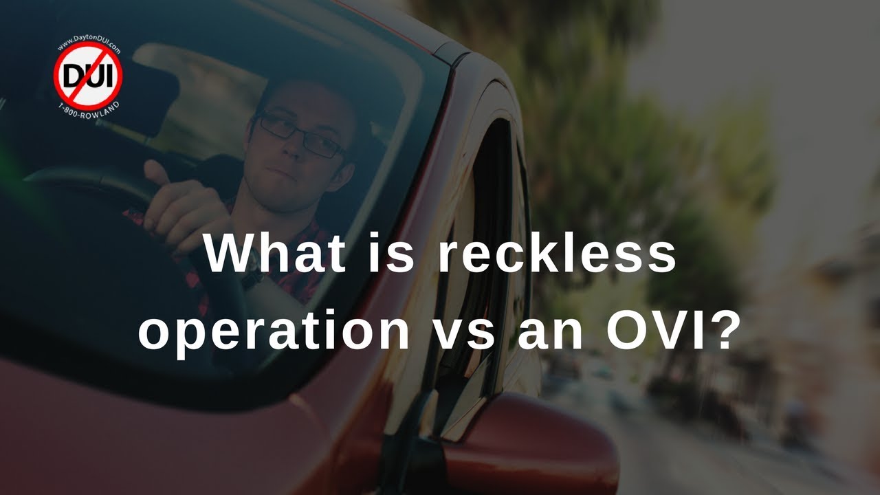 What is reckless operation vs an OVI? -Dayton DUI - YouTube