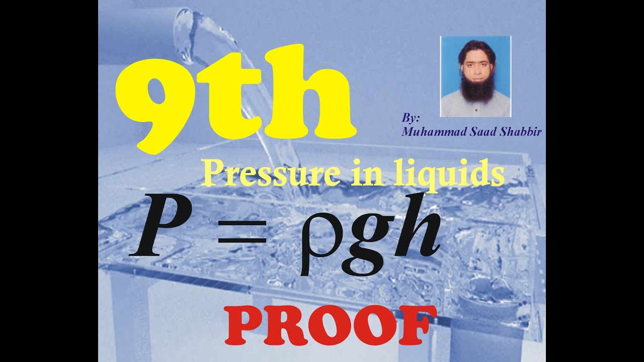 Proof P=pgh - YouTube