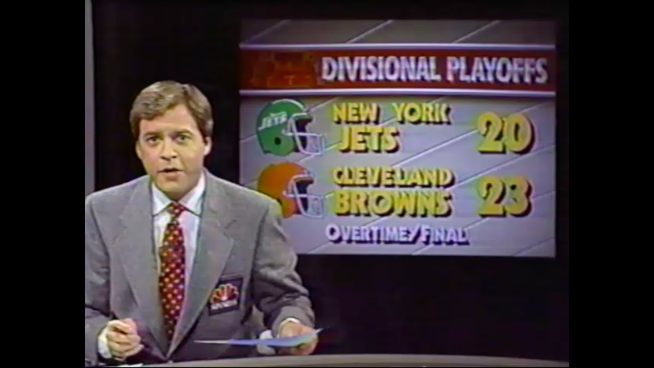 Cleveland Browns beat Jets in Playoffs 23-20 (overtime), Jan. 3, 1987 ...