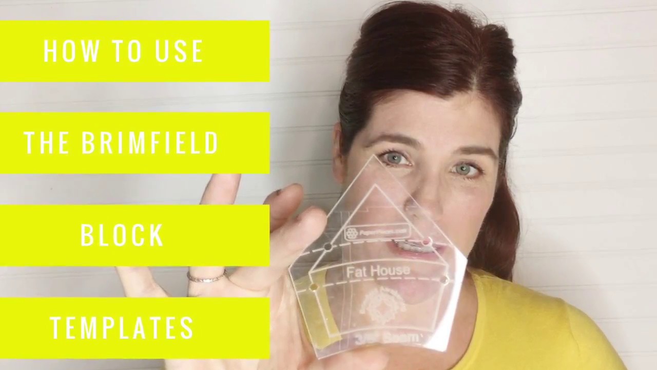 How to Use the Brimfield Block Acrylic Templates - YouTube