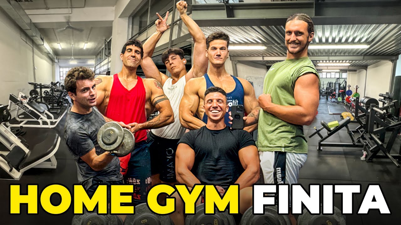 HOME GYM FINITA - CAPANNONE NUOVO E 12 MACCHINARI NUOVI - YouTube
