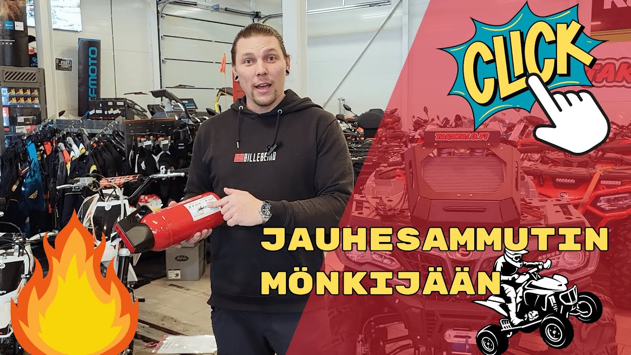 Jauhesammutin mönkijään ym. harrastepeleihin | Mutta miksi? - YouTube