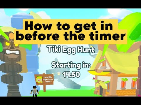 How to get into the Tiki Egg Hunt before the timer |NEW PS99 SUMMER ...