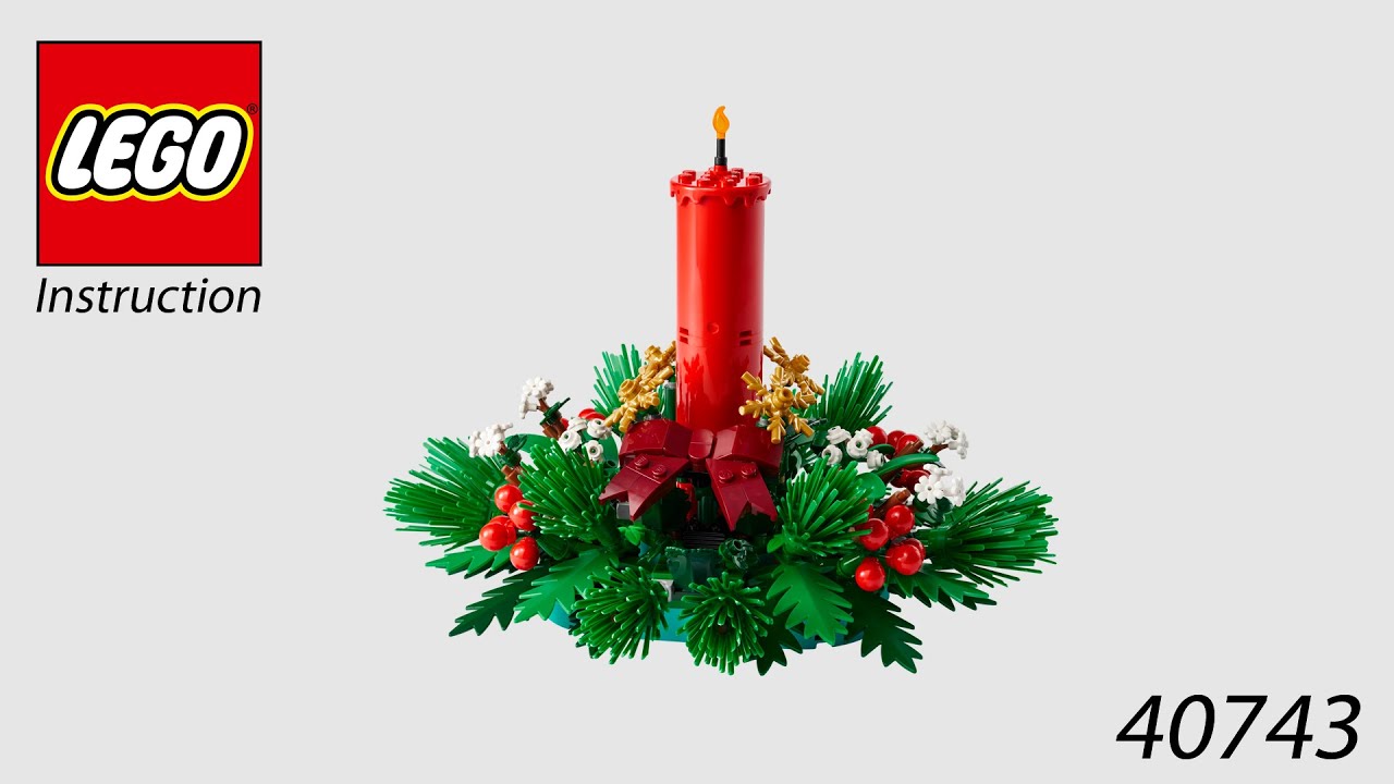 LEGO Instruction - Other - 40743 - Christmas Table Decoration - YouTube