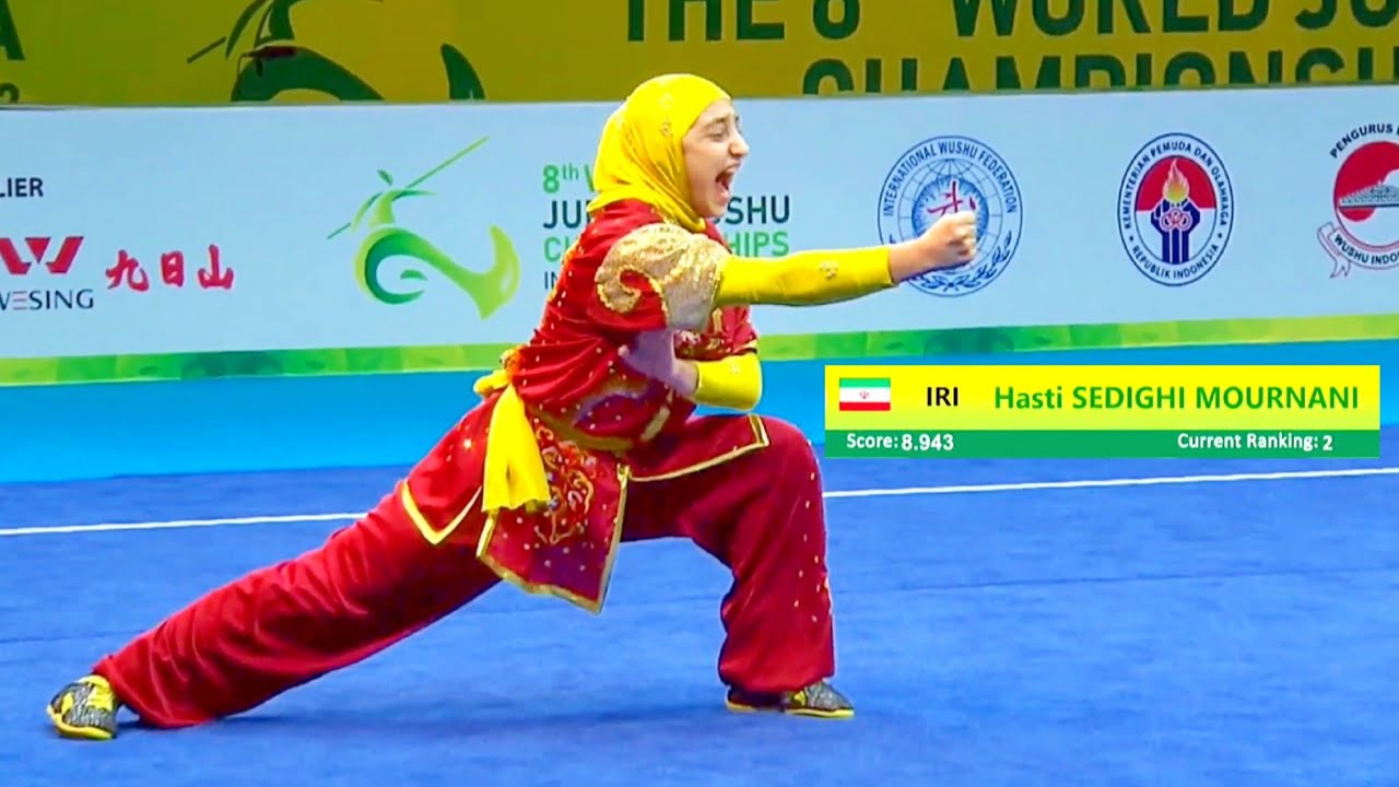 Hasti Sedighi Mournani 🇮🇷 8.94 score🥉 Nanquan (Group B Girls), 8th ...