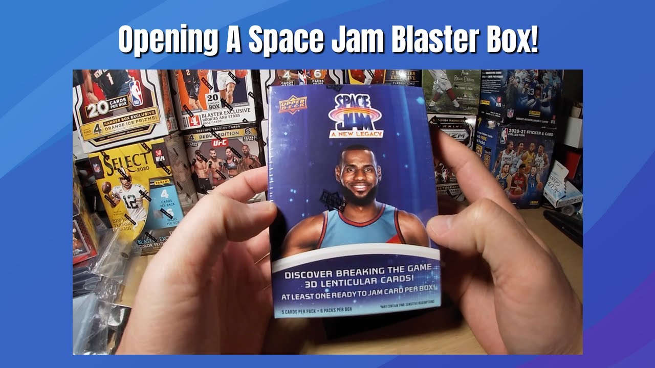 Opening A Space Jam Blaster Box! 3D Lenticular Card Pulled?! - YouTube