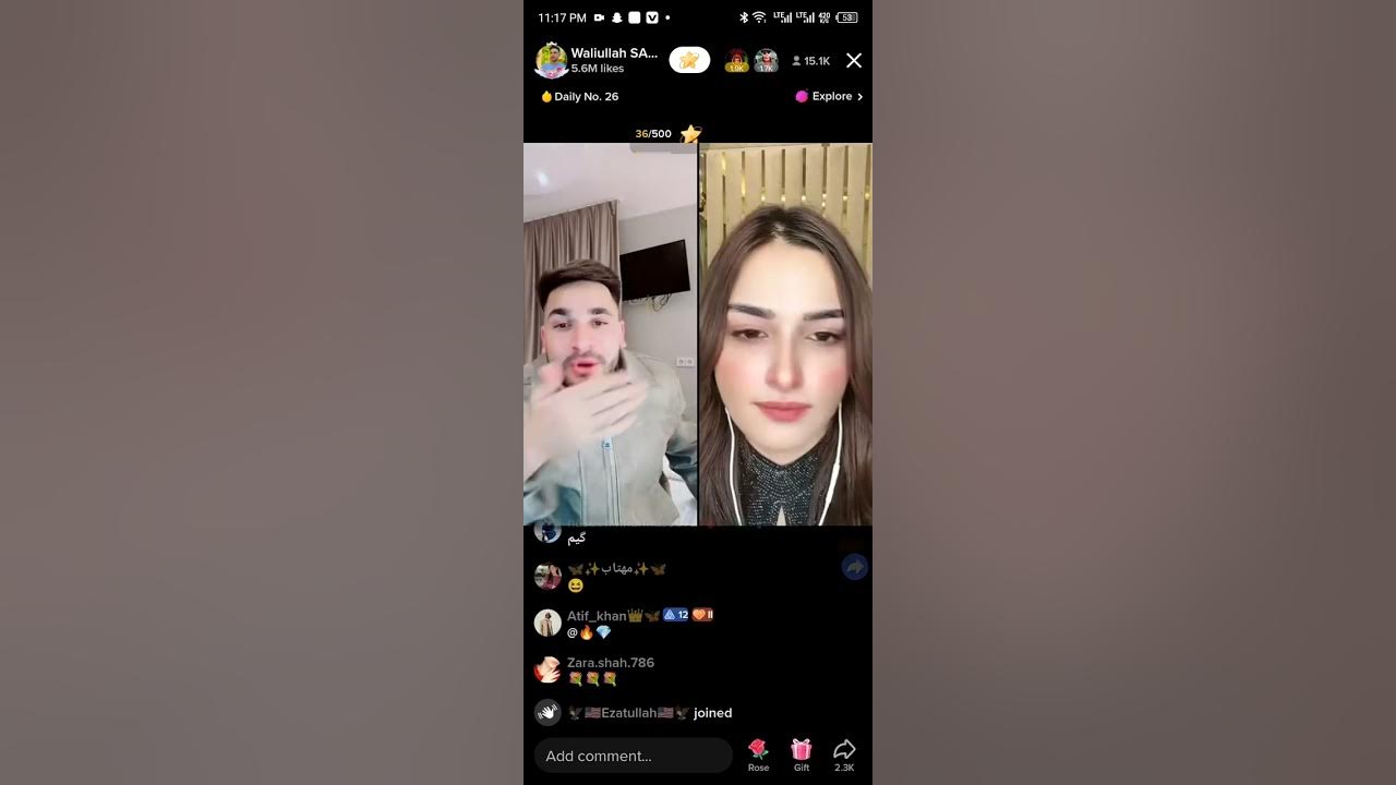 waliullah and alizeh live TikTok | new TikTok live wali king - YouTube