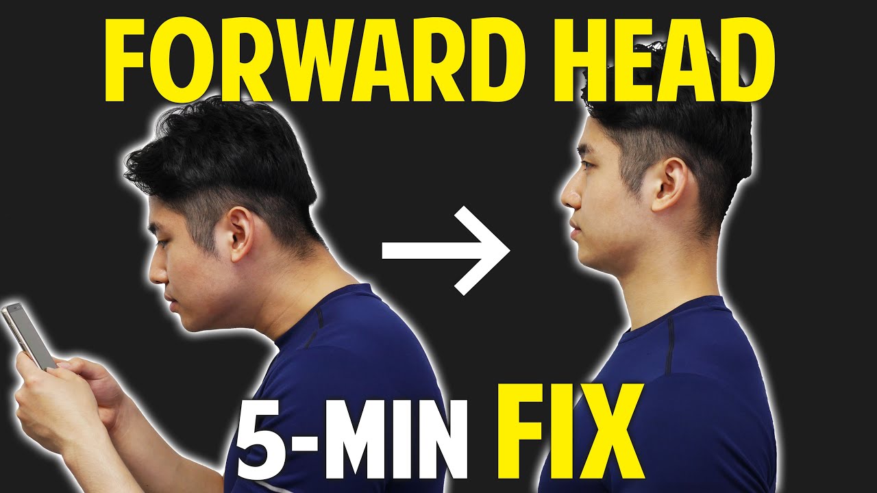 Fix Text Neck, Forward Head Posture｜Attractive Posture in 5-Minutes｜Fix ...