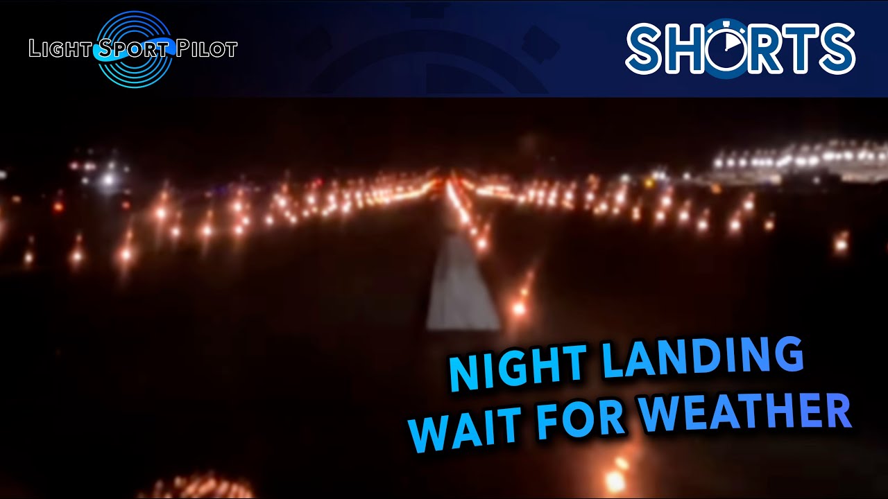 Class C Night Landing - Hold For Weather - N234YP - TL Sting S3 - YouTube