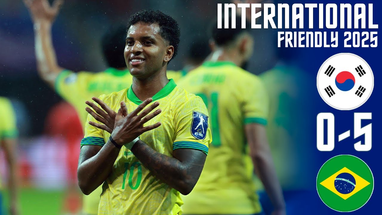 South Korea vs Brazil 0-5 Highlights Goals | International Friendly ...
