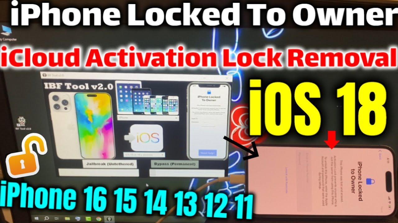 iOS 18 iPhone Locked To Owner How to Unlock iCloud iPhone 13 11 12 14 ...