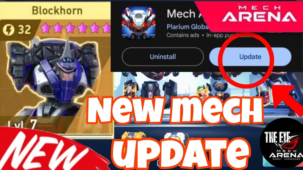 Mech arena New mech Blockhorn update and other information || Mech ...
