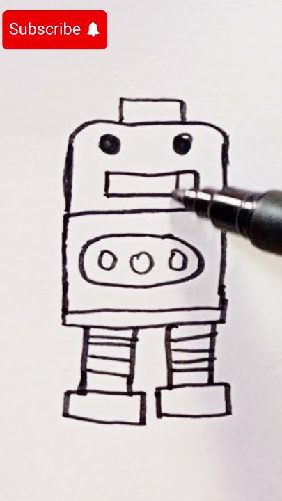 How to Draw a Robot | Easy Robot Drawing Tutorial #howtodraw # ...