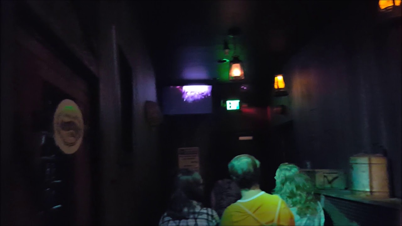 Glenwood Caverns Haunted Mine Drop Queue and POV - YouTube