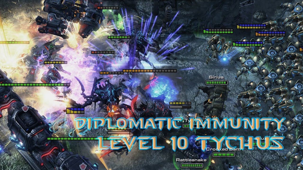 STARCRAFT 2 COOP MUTATION | DIPLOMATIC IMMUNITY | TYCHUS & ARTANIS ...