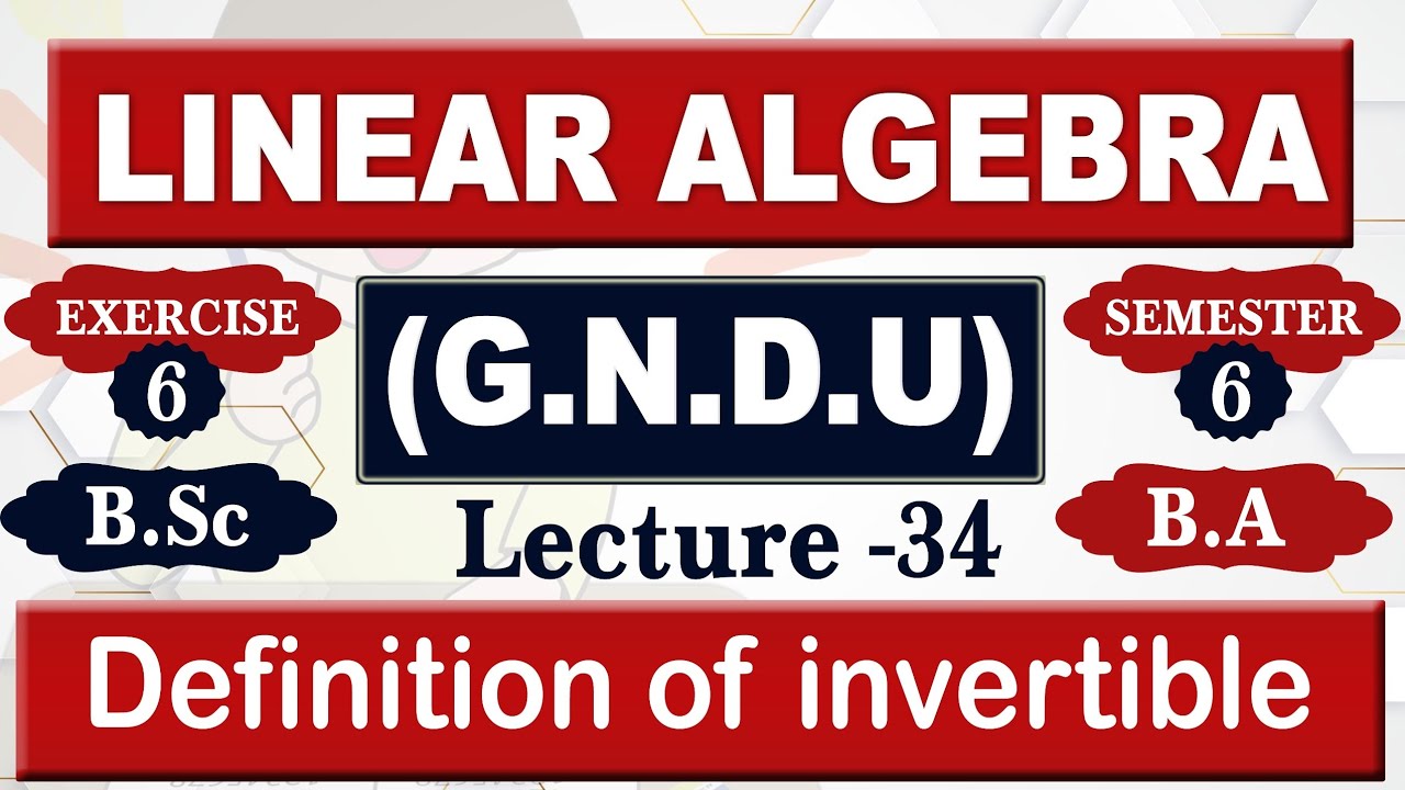 Invertible Operator / Prove that inverse of an invertible operator is ...