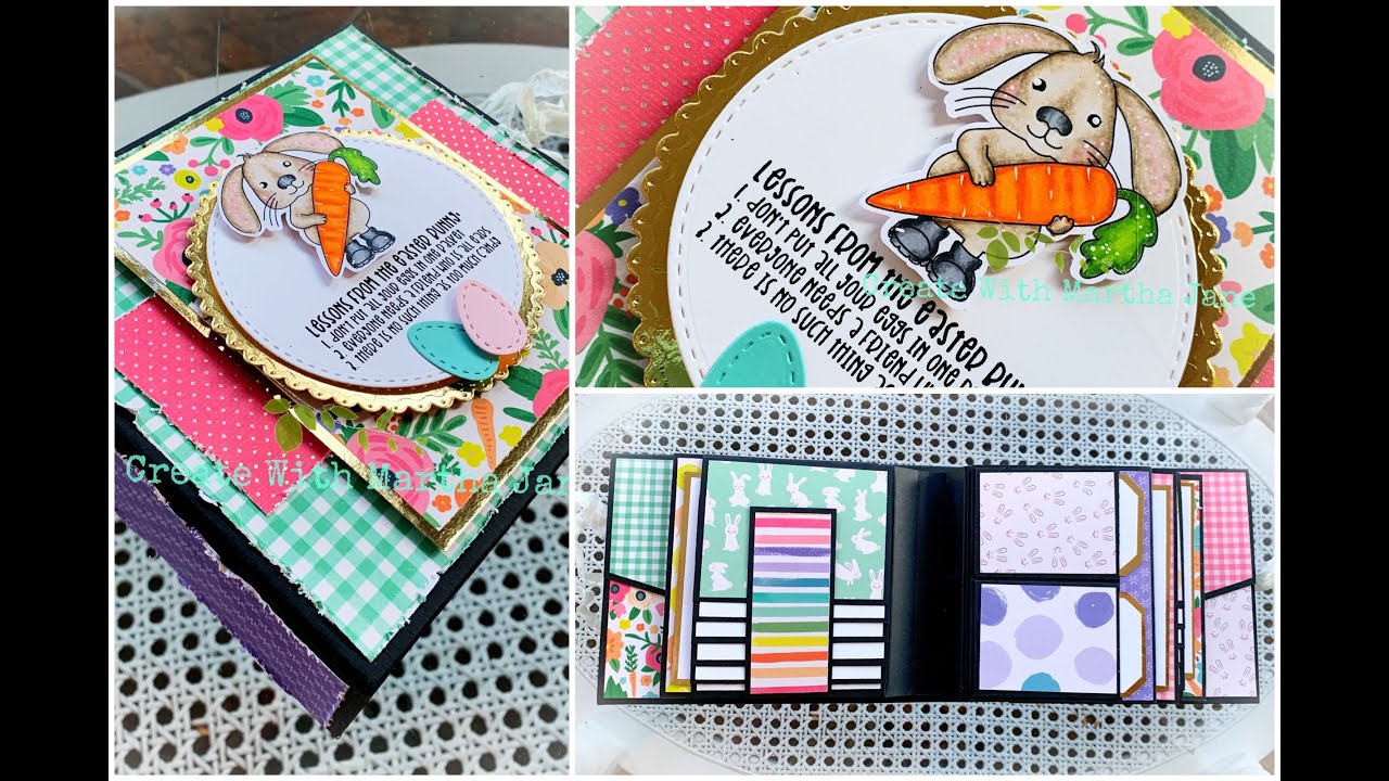 6 1/2 x 6 Easter Mini Album FULL TUTORIAL - YouTube