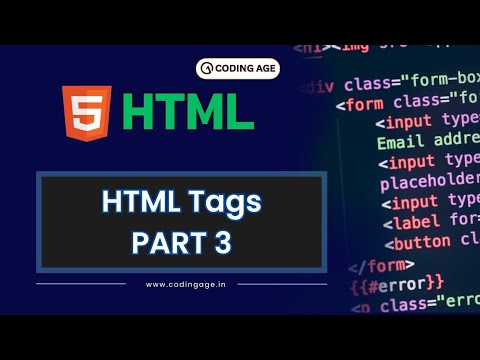 Html basic Tags for web development 2025 learn html tags part 3 - YouTube