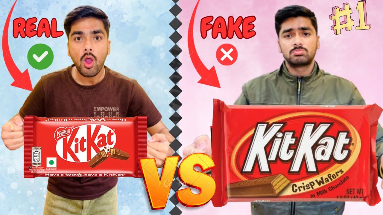 FAKE VS REAL FOOD BRAND TRY *OMG* 😱😲 - YouTube