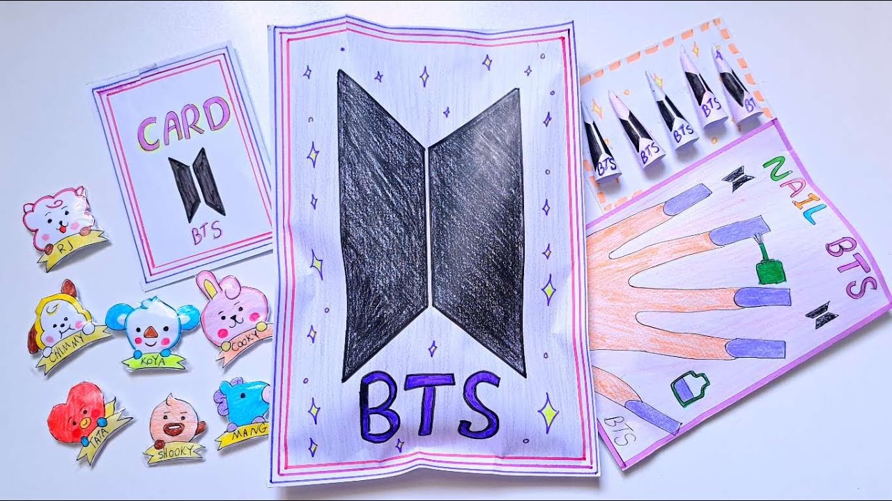[💸paperdiy💸] BTS💜[ASMR] Satisfying opening blind box🥰|paper toy - YouTube