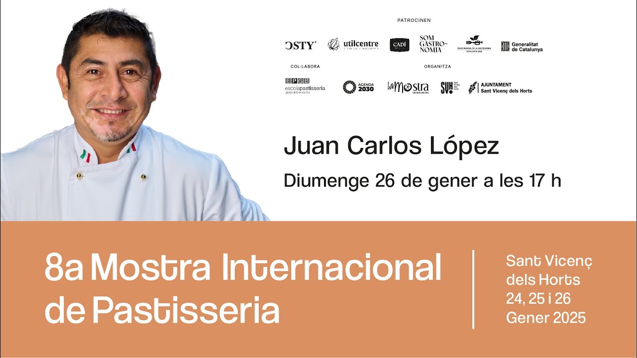 Recepta Juan Carlos Lopez. 8a Mostra Internacional de Pastisseria - YouTube