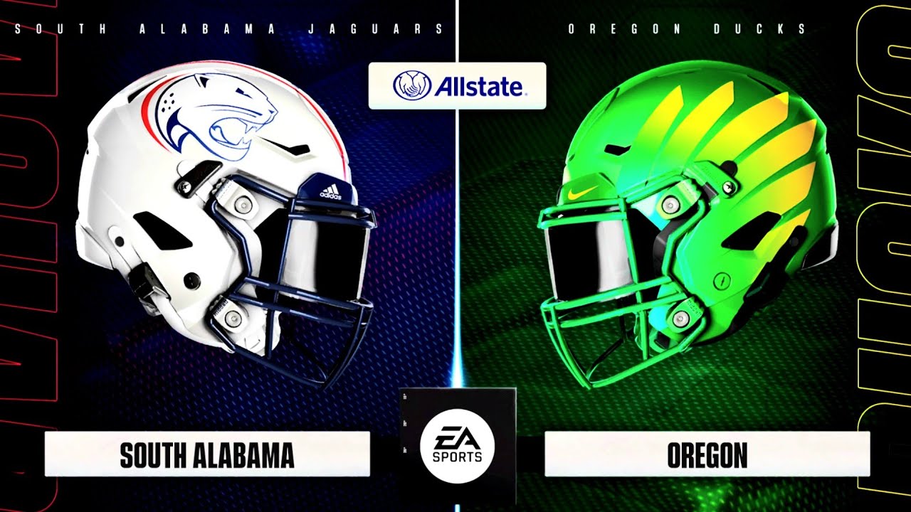 College Football 25 Gameplay - South Alabama vs Oregon (PS5) - YouTube