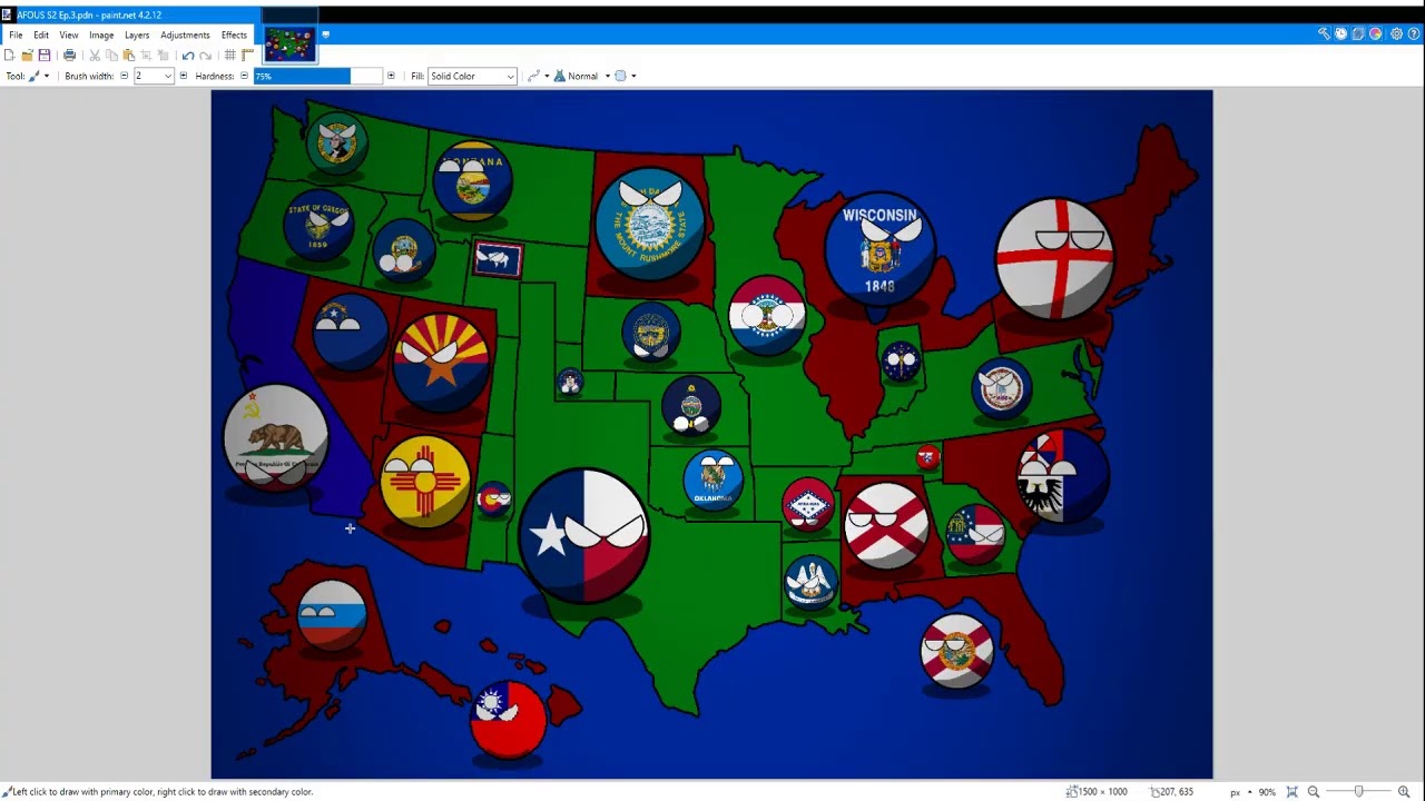 Calm Making Countryballs, And Creating AFOE Map - YouTube