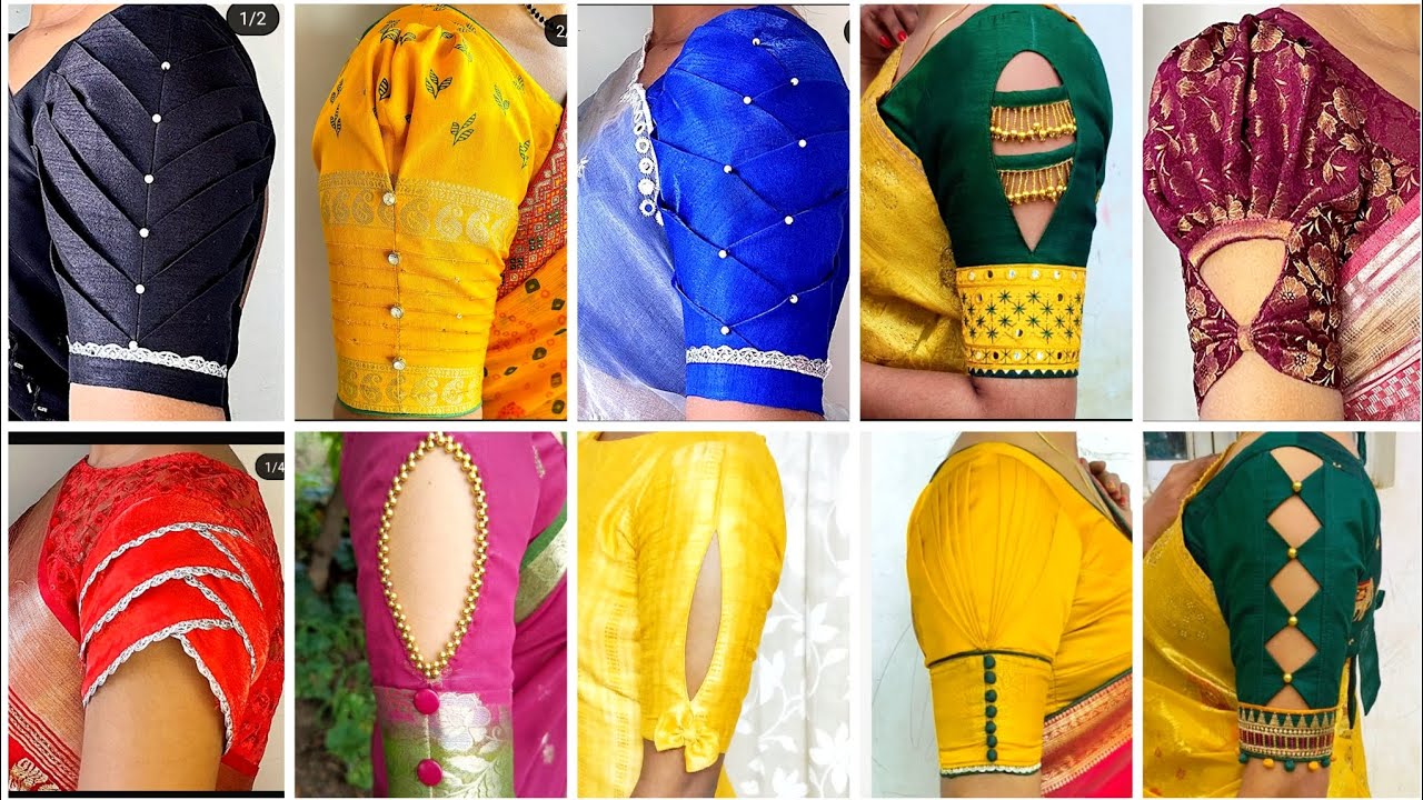 Blouse Sleeves Design/Astin Ki Design/New Model Sleeves Design/Baju Ki ...