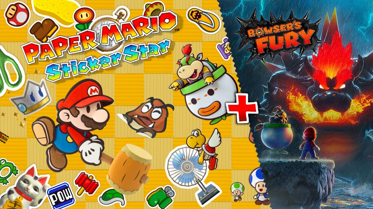Paper Mario Sticker Star + Bowser's Fury - Full Game Walkthrough (HD ...