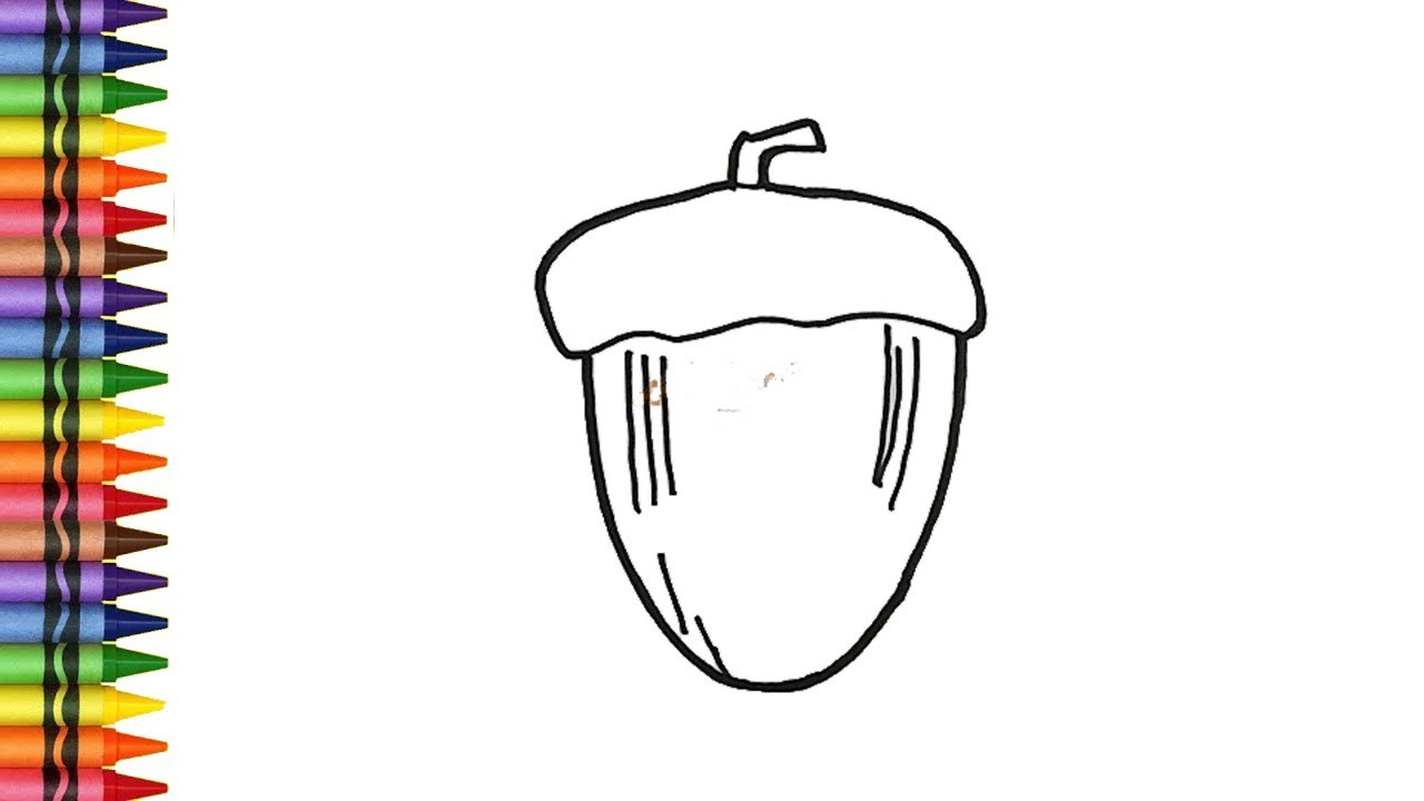 How to draw a Chestnut simple | Vẽ hạt dẻ dễ nhất quả đất | Drawing ...