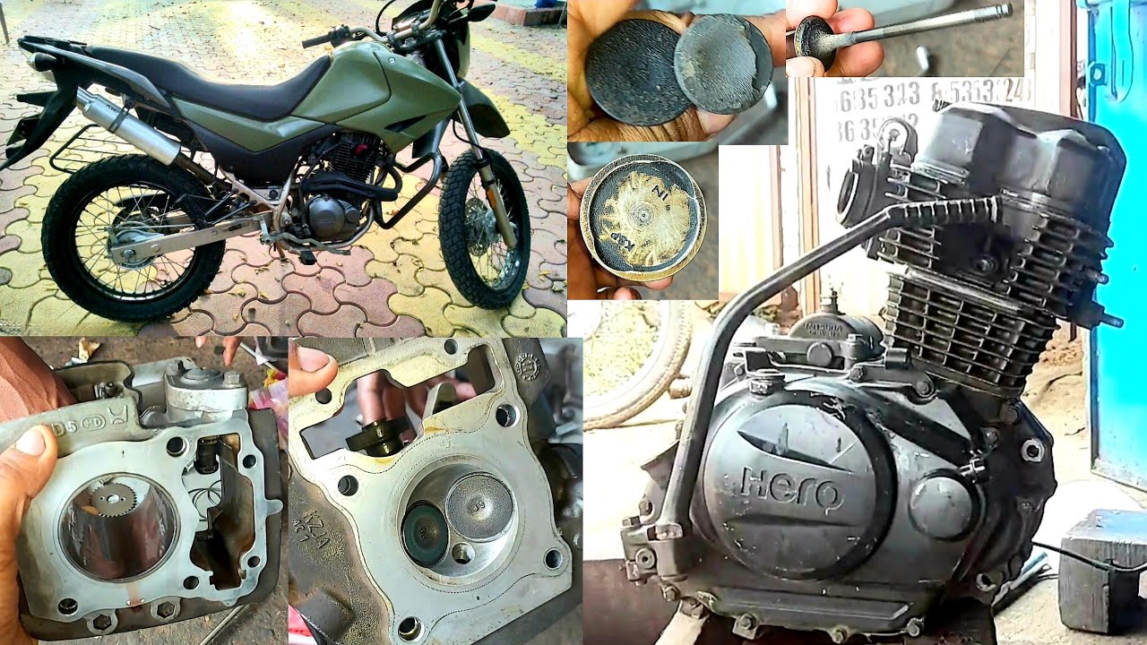 Hero Impulse Bike Repair , Engine Piston Change , Valve Set Change ...