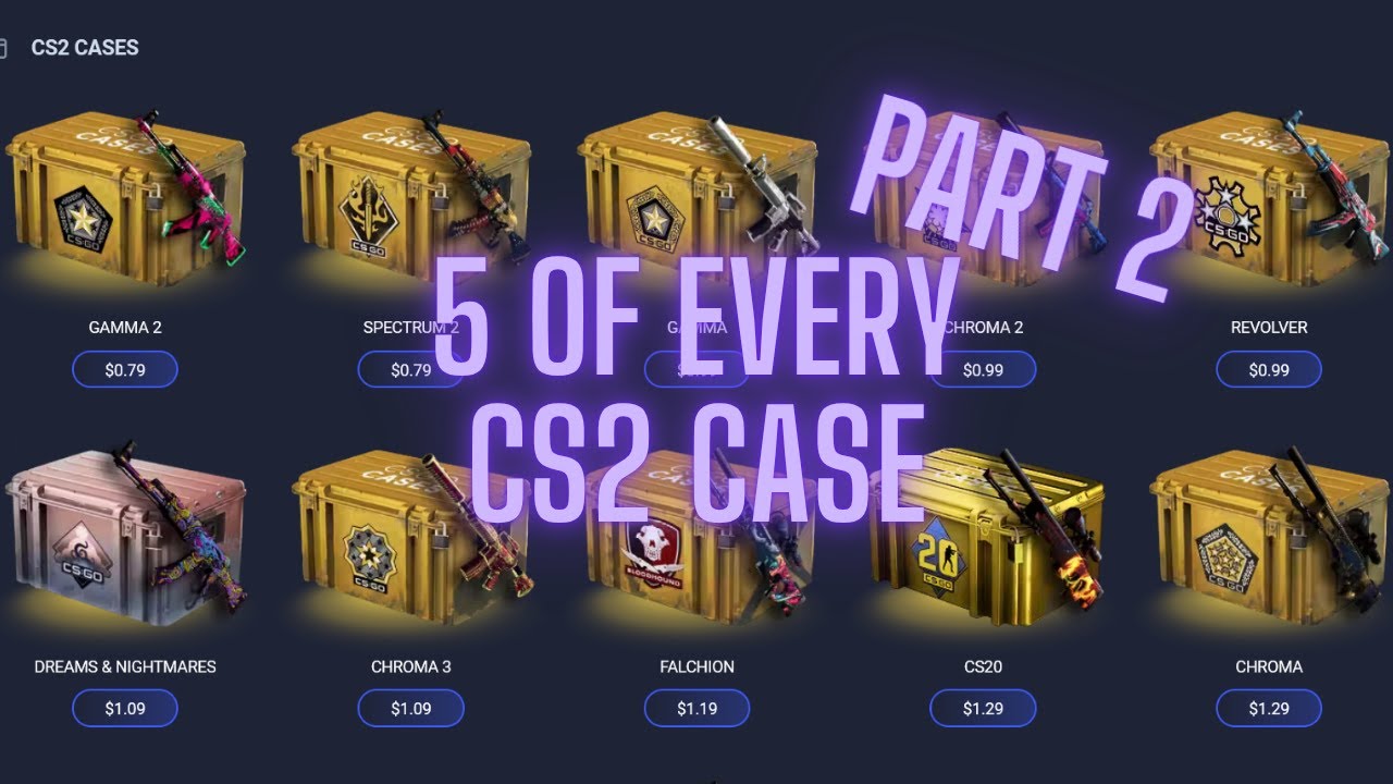 Opening 5 of EVERY CS2 case on CSGOCASES | PART 2 - YouTube