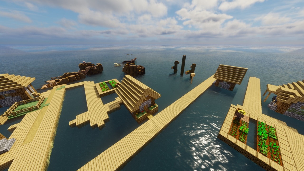 Minecraft - infinite ocean with distant horizons! - YouTube