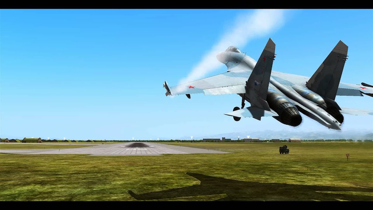 DCS Su-27 - Cobra landing - YouTube