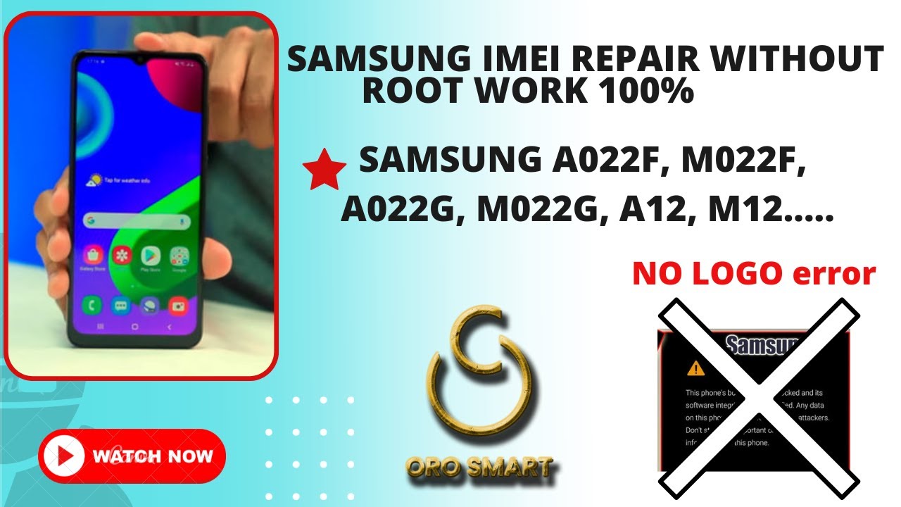 Samsung a022f a022g m022f m022g imei repair without Root new - YouTube
