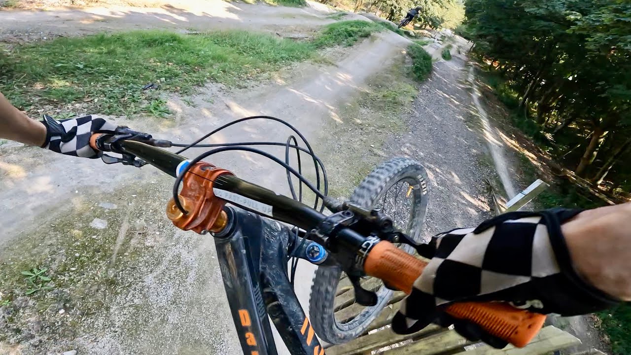 Blasting around pimbo bike park! Been riding constantly but it’s back ...