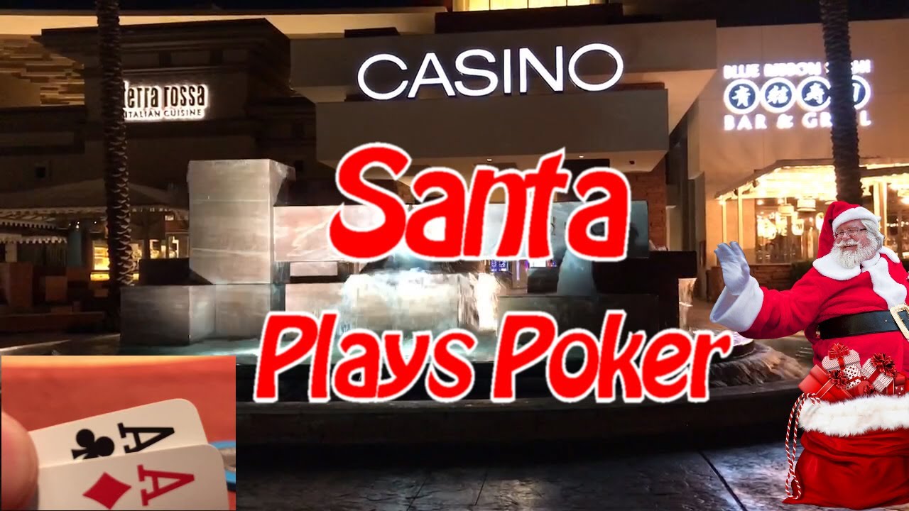 Santa Plays Poker? A Visit from Santa Playing Poker - Poker Vlog ...
