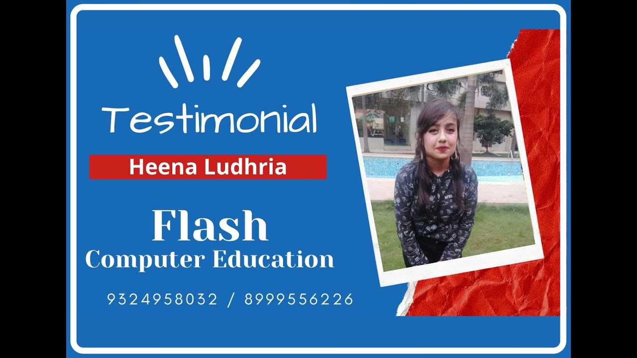 Student testimonials/ FLASH COMPUTER EDUCATION - YouTube
