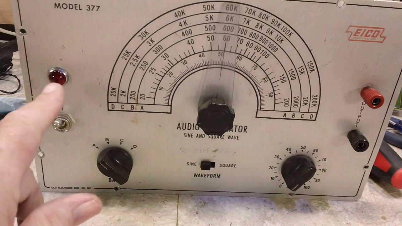 DERB - Eico model 377 - Repairs made & test - YouTube