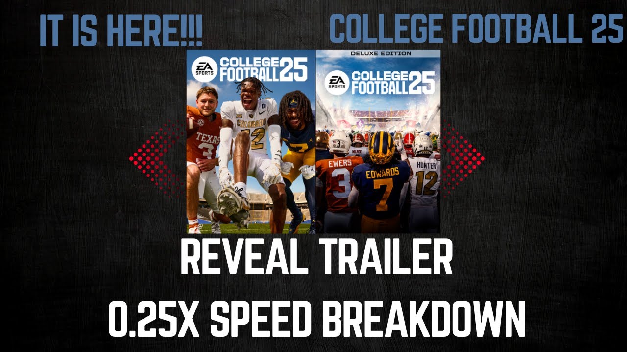 EA College Football 25 Reveal Trailer | Breakdown 0.25X Speed - YouTube