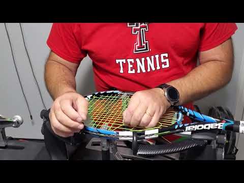 2006 Babolat Pure Drive step by step stringing instructions - YouTube
